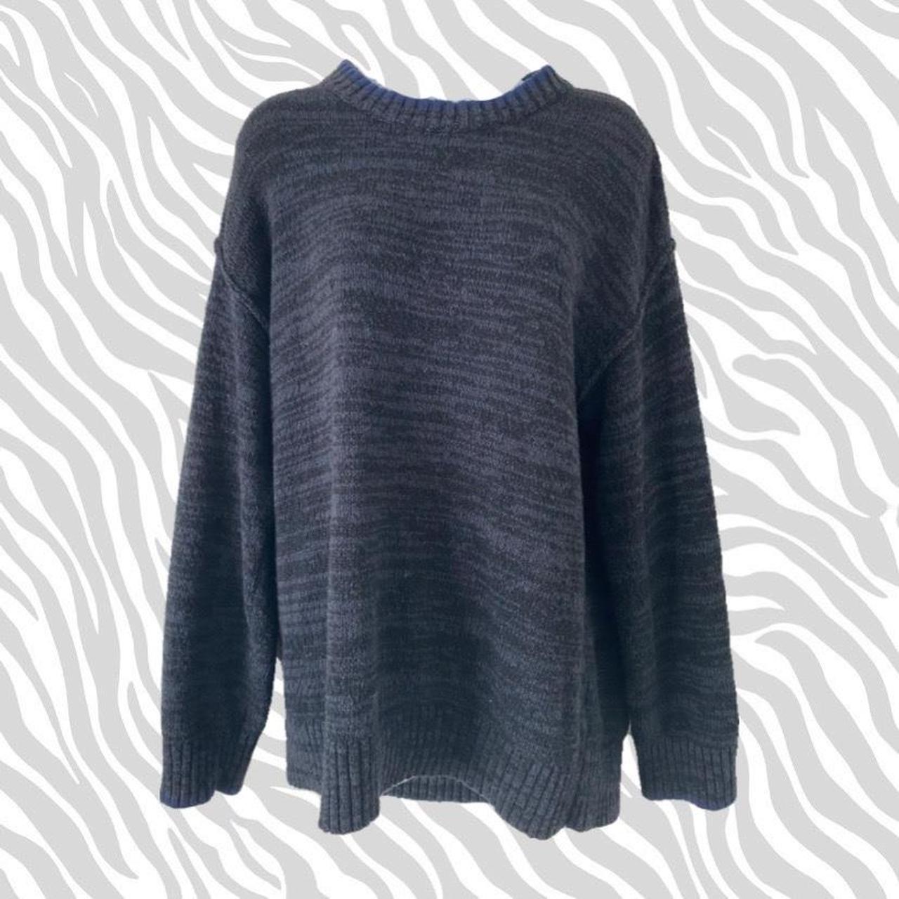 dark navy blue sweater - goth whimsigoth midwest emo... | Depop