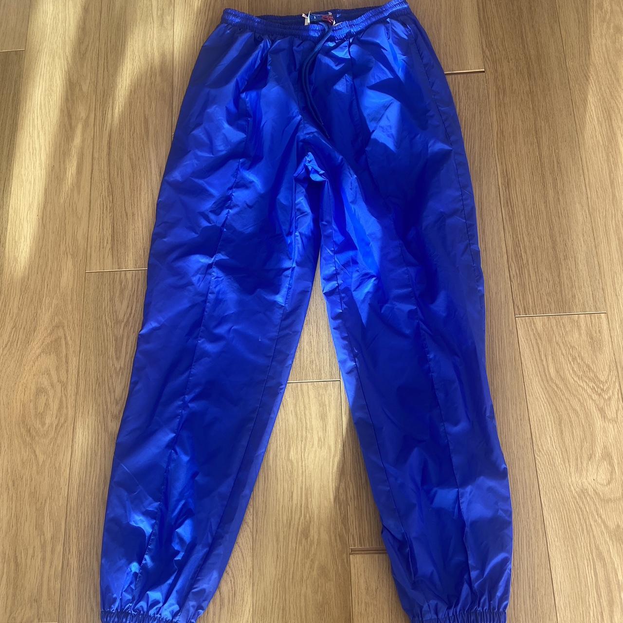 Blue large American team sports trackies Size large - Depop