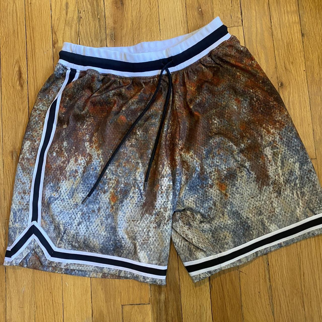 John Elliott crash basketball shorts size... - Depop