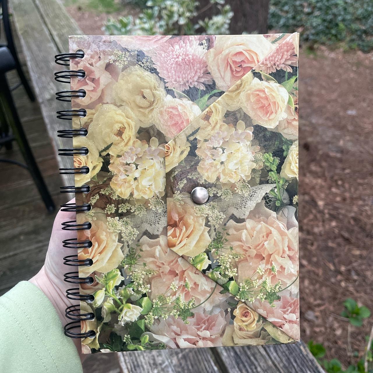 Vintage coquette romantic journal Snap button... - Depop