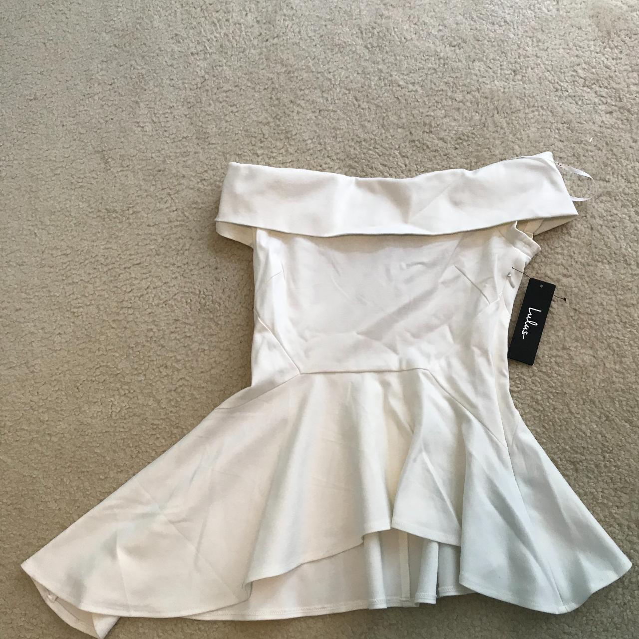 Lulus Women's White Shirt | Depop