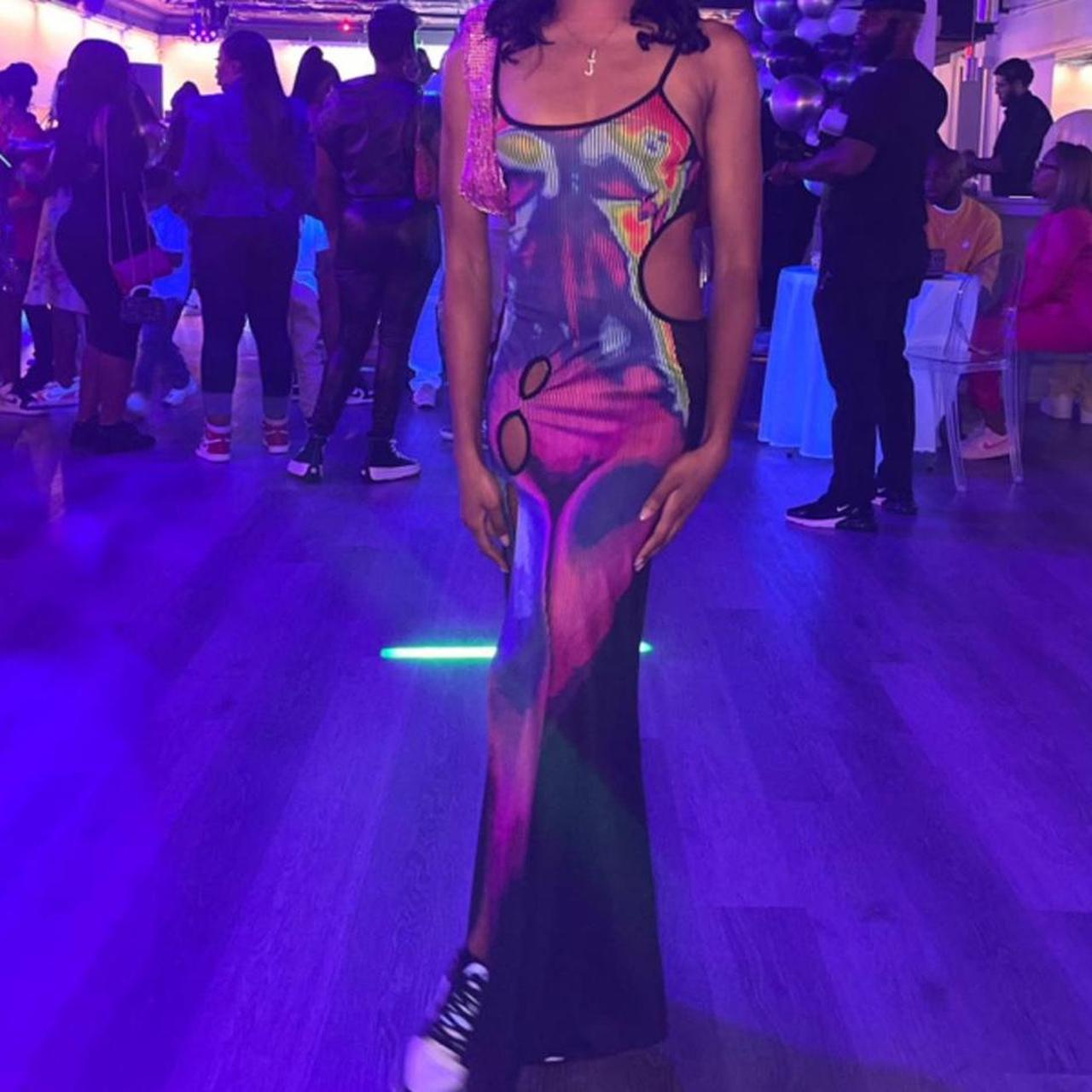 Cape Clique Spaghetti Strap Thermal Body-con Dress... - Depop