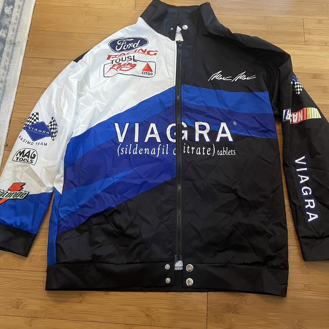 MARK MARTIN NASCAR WINDBREAKER SIZE XL NEVER... - Depop