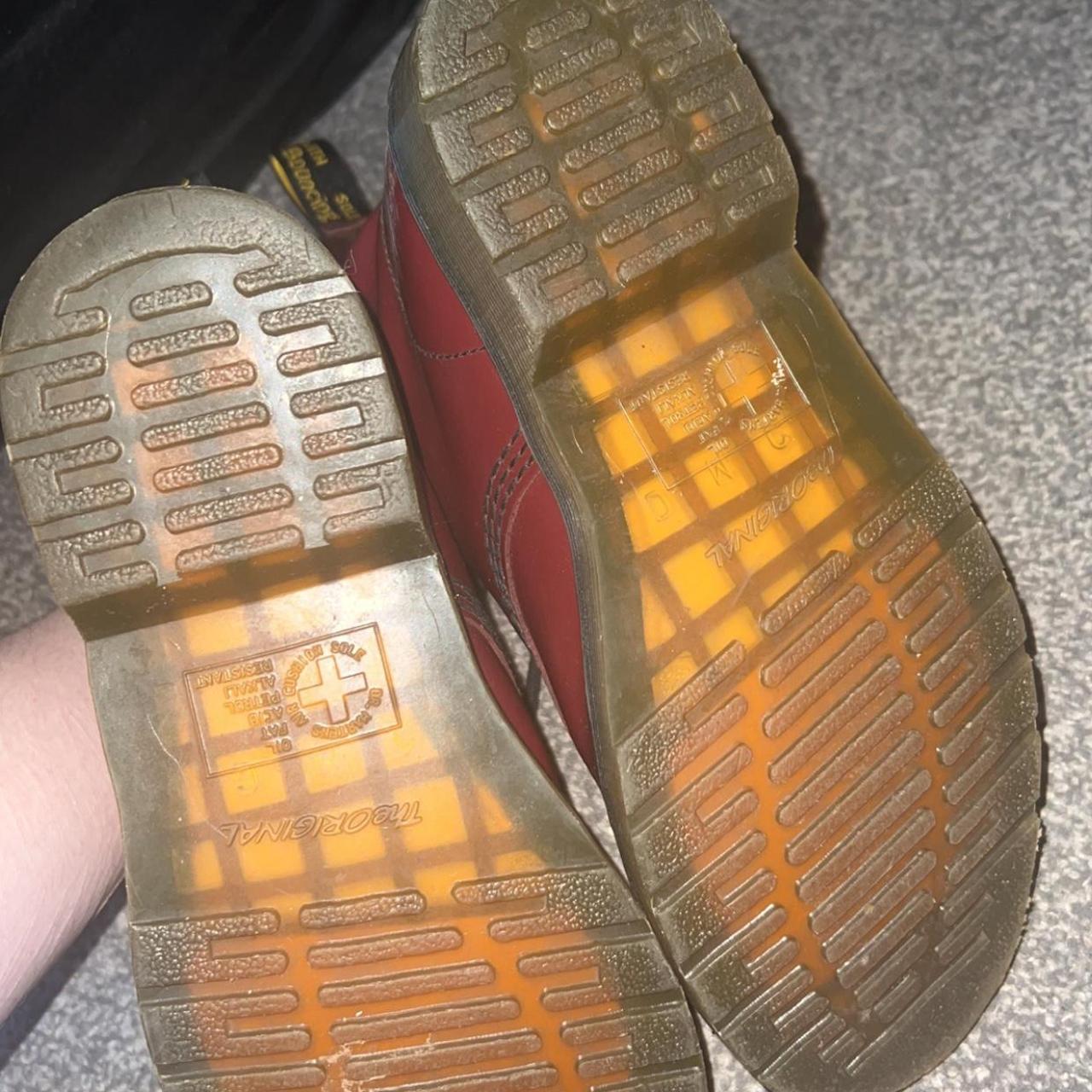 Dr Martens boots!!! burgundy colour in size 6!!!... - Depop