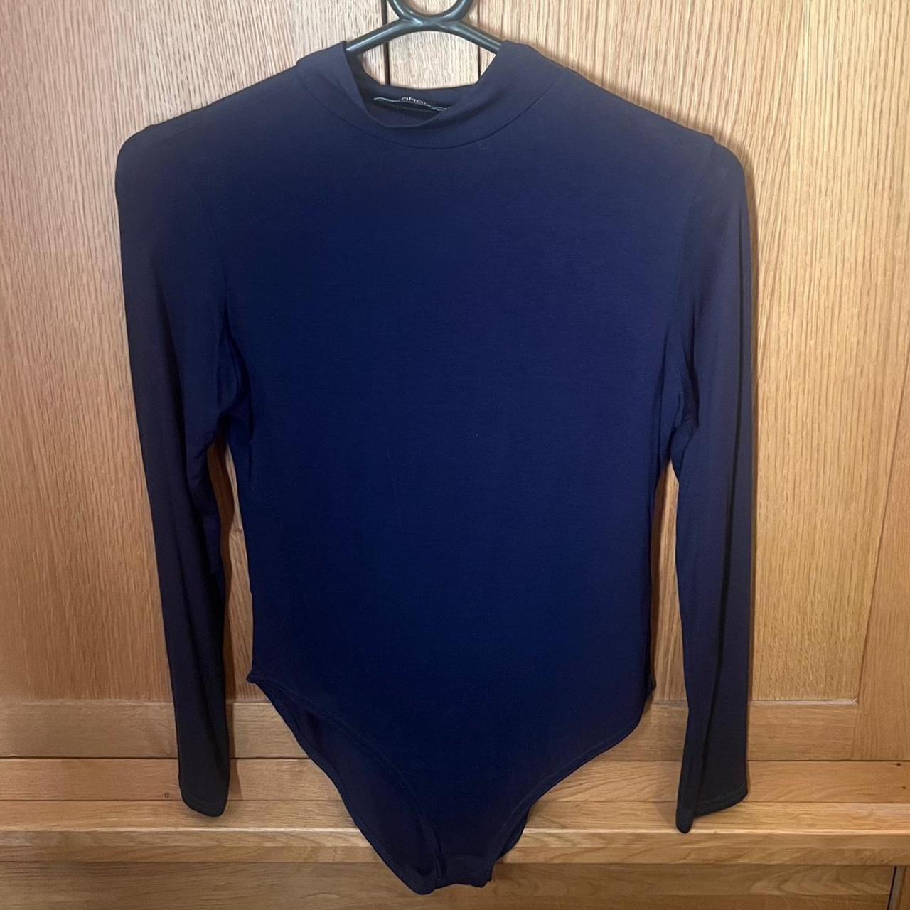 Boohoo Women's Navy Bodysuit | Depop