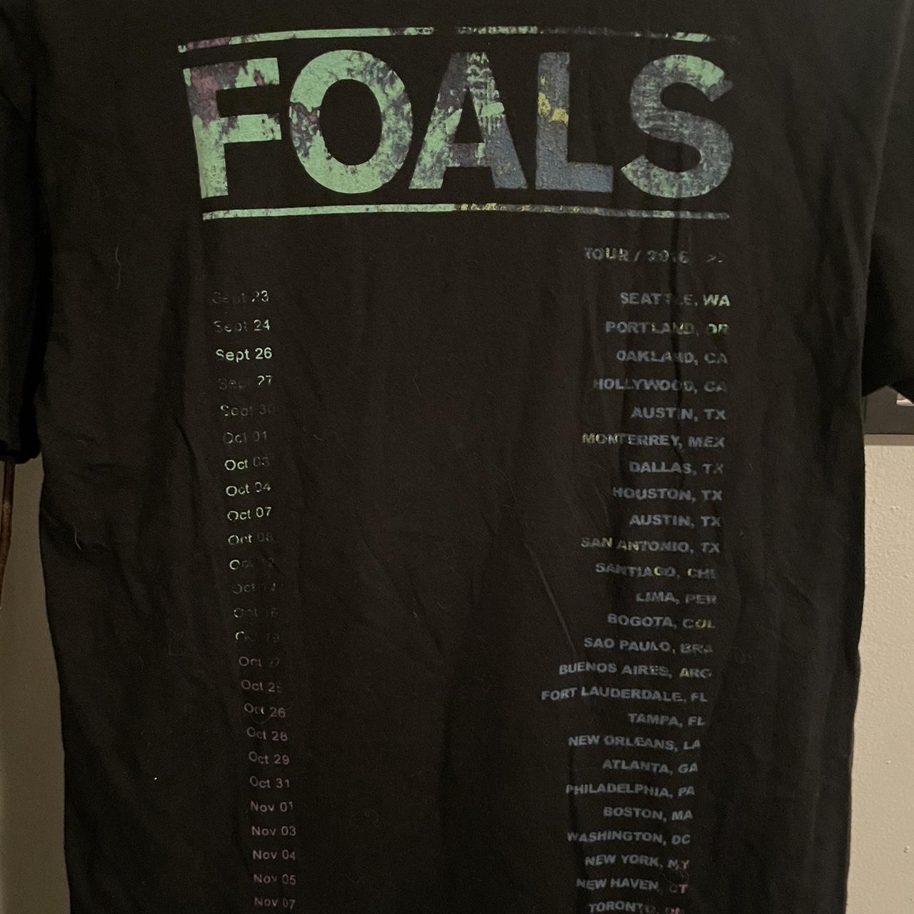 Foals 2016 Greek logo two sided tour t-shirt on Next... - Depop