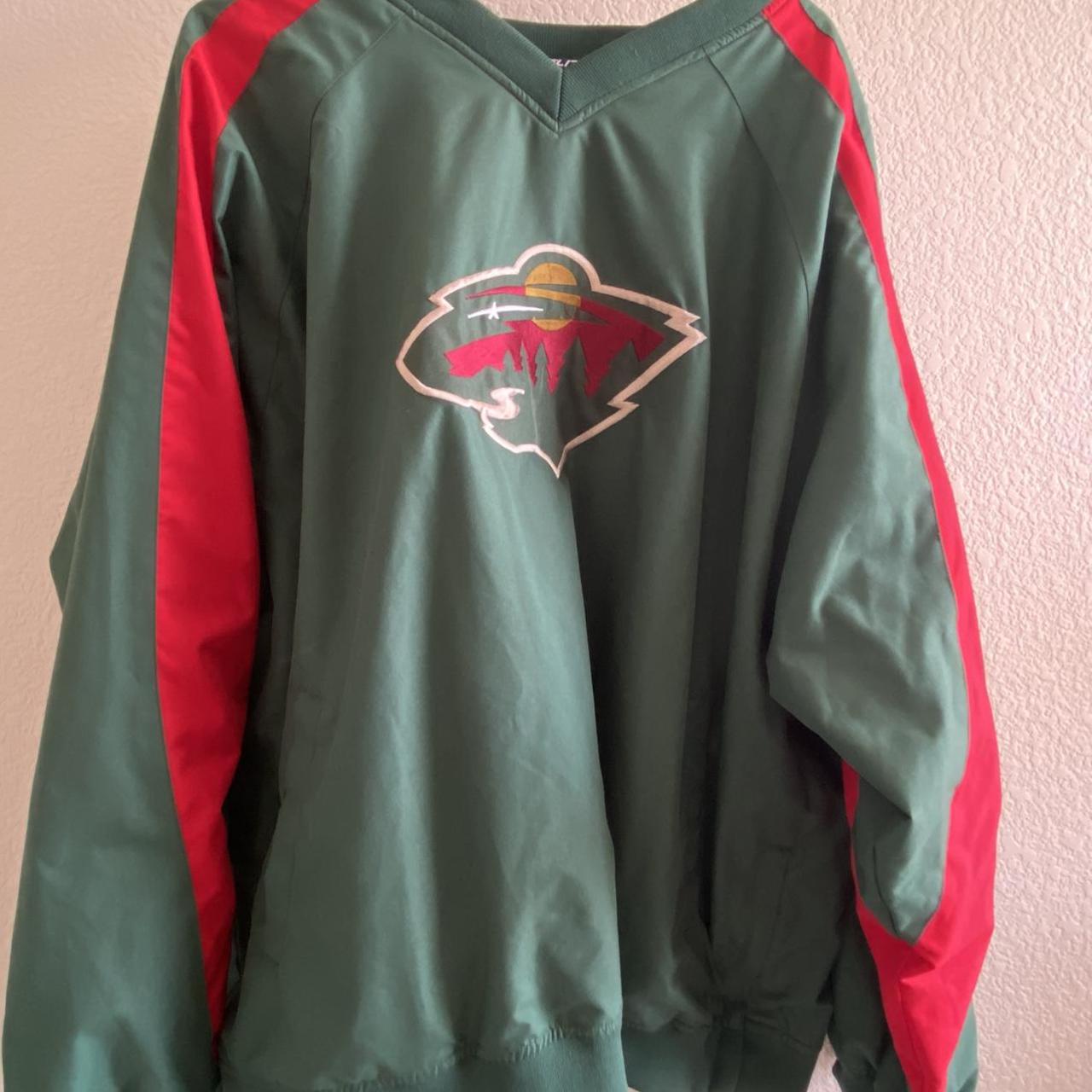 2XL Green n Red Hockey Jersey Fits baggy n comfy n... - Depop