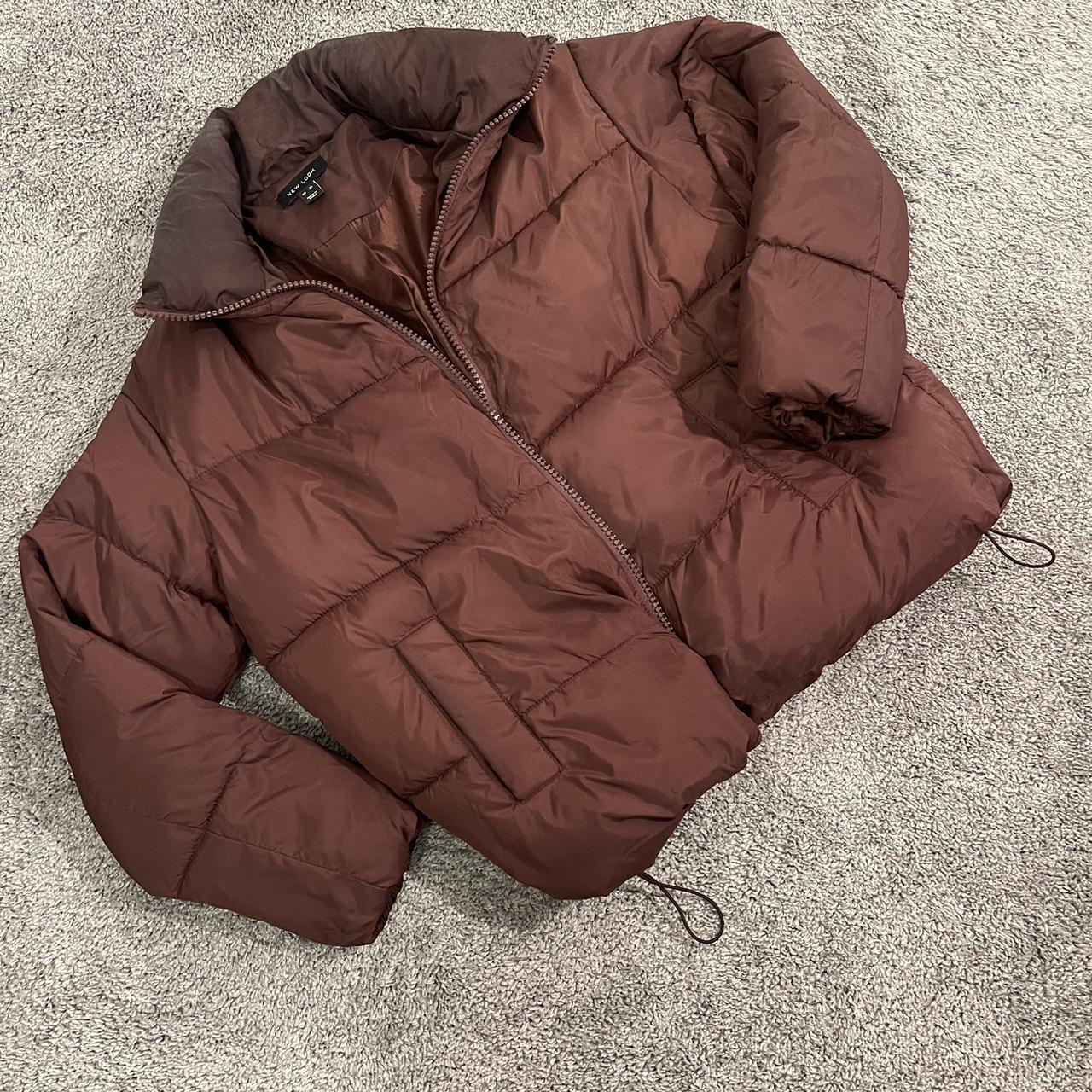 Brown puffer coat #womenscoat #jacket #puffer... - Depop