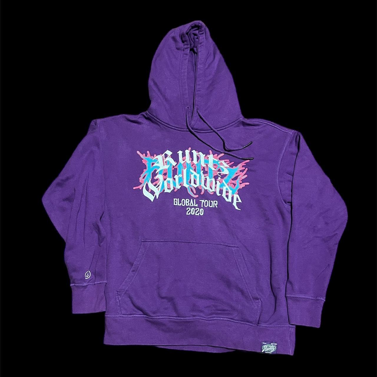 Runtz worldwide 2020 global tour hoodie in purple... - Depop