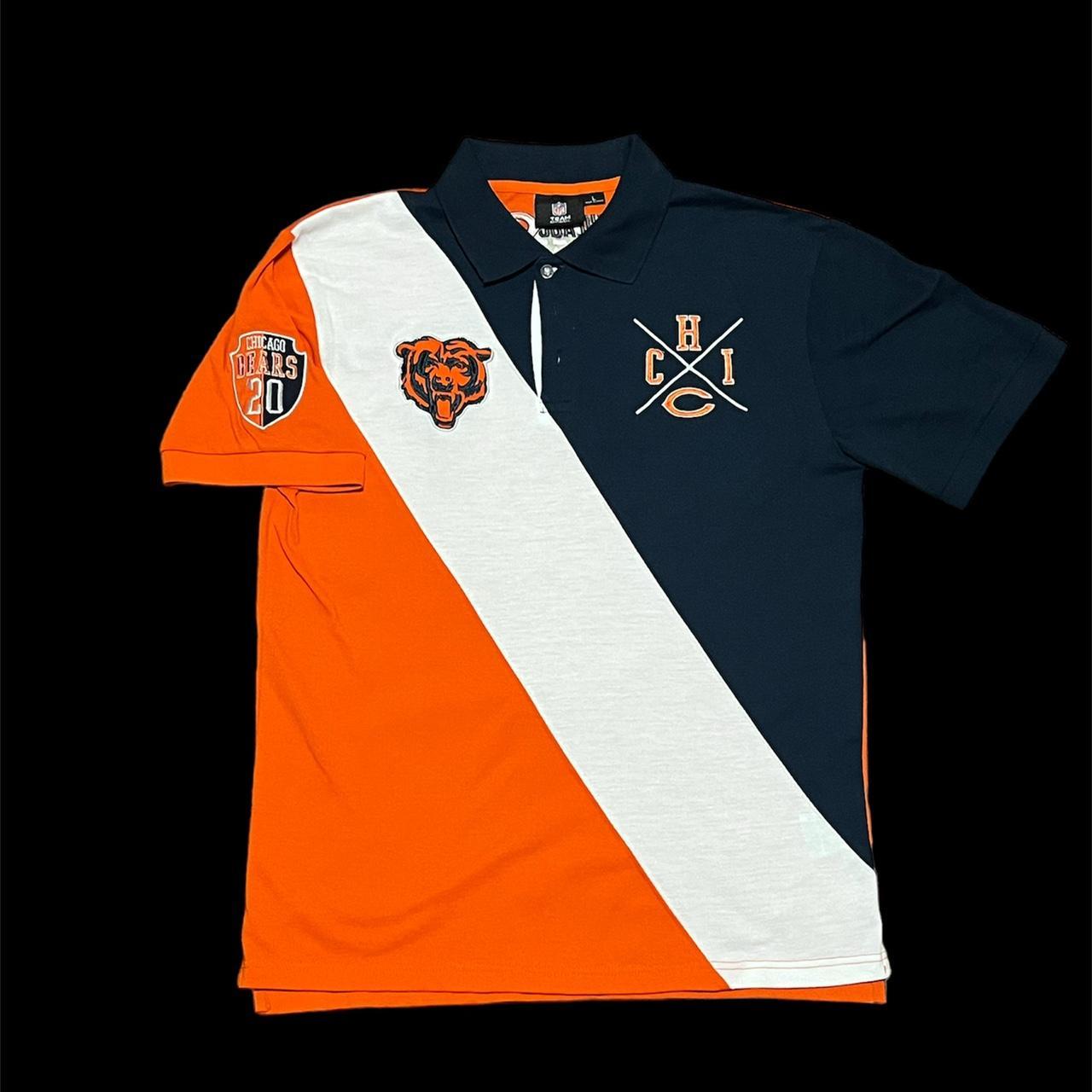 NFL Chicago Bears tri color polo size large. Good... - Depop