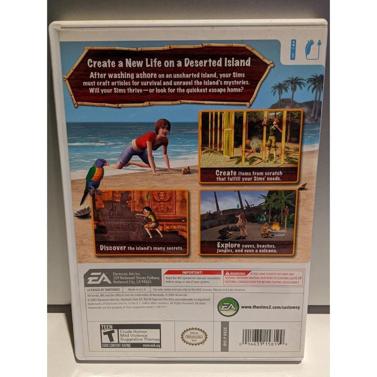 The Sims 2 Castaway 2007 Wii Complete TESTED Tested... | Depop