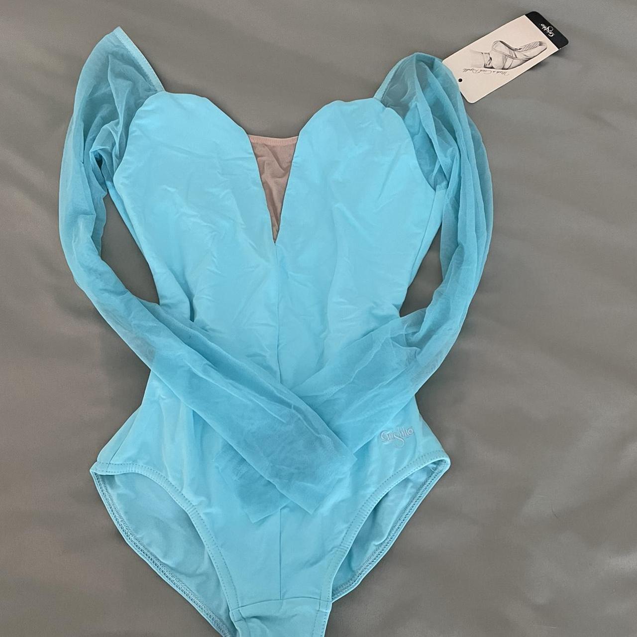 Tiffany blue Grishko women’s leotard never worn - Depop