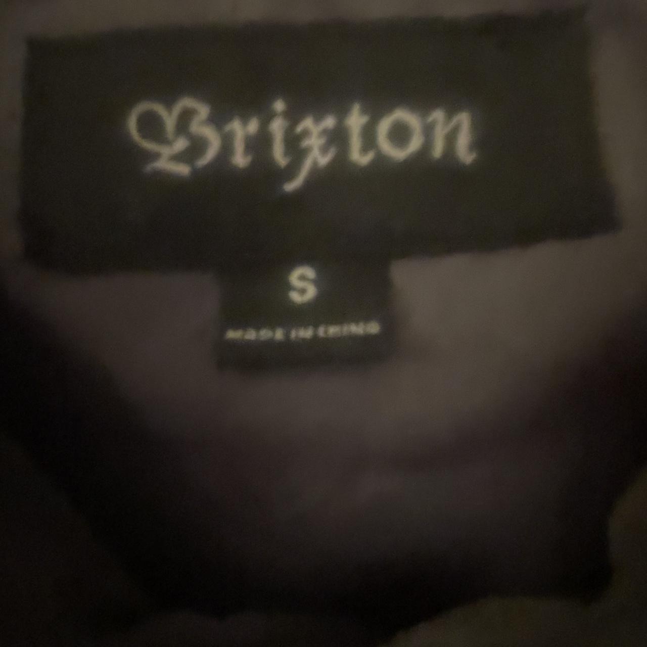 Brixton Men's Green and Khaki Jacket | Depop