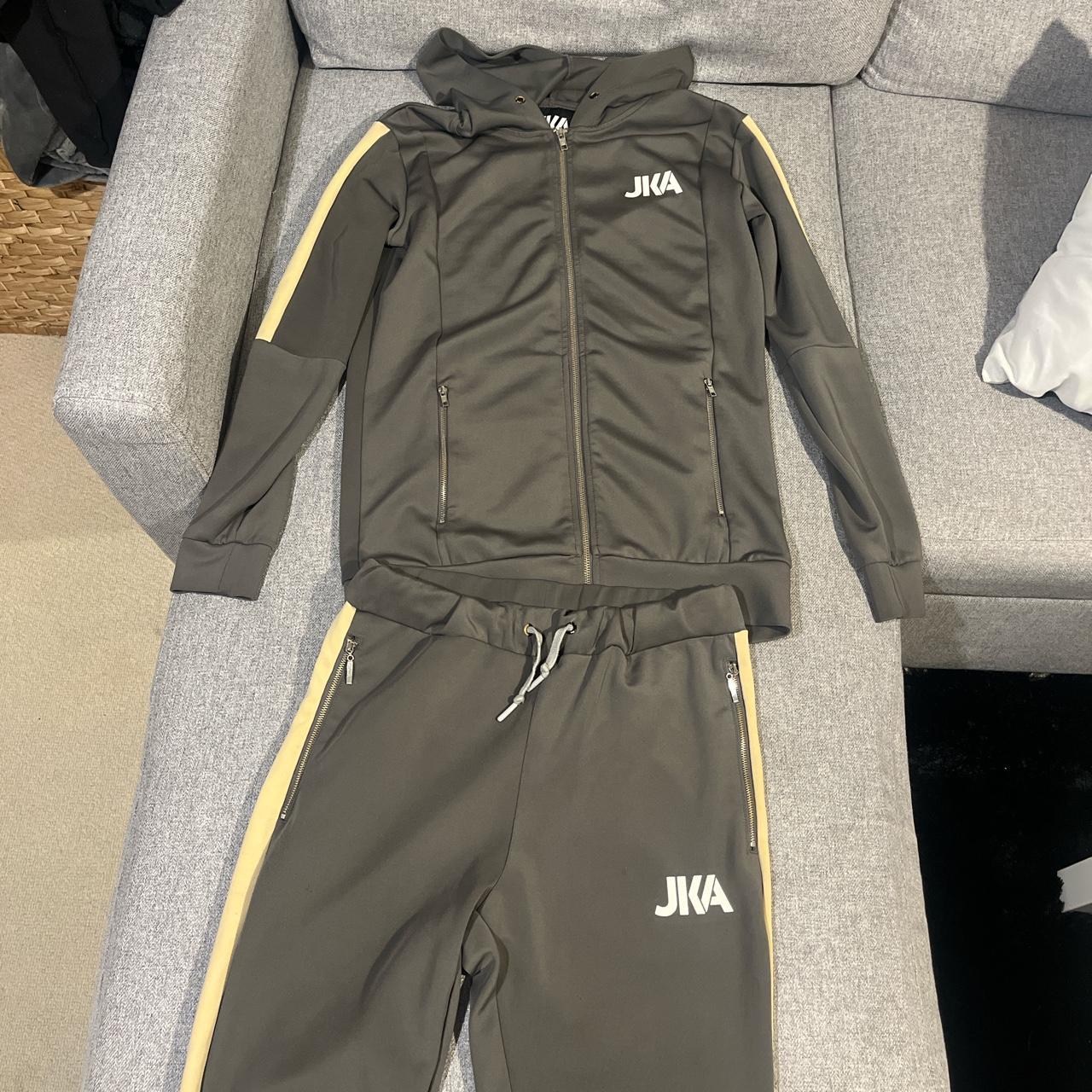 JKA TRACKSUIT SET SILVER ZIPS #jka #tracksuitset... - Depop