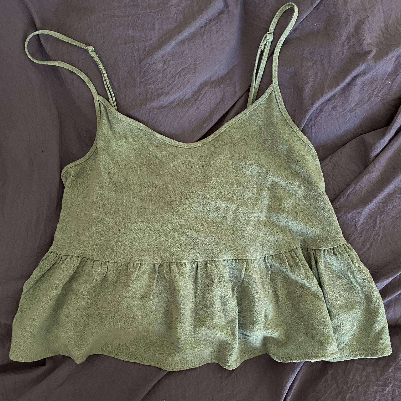 Super cute Pacsun green tank top! Perfect for summer!! - Depop
