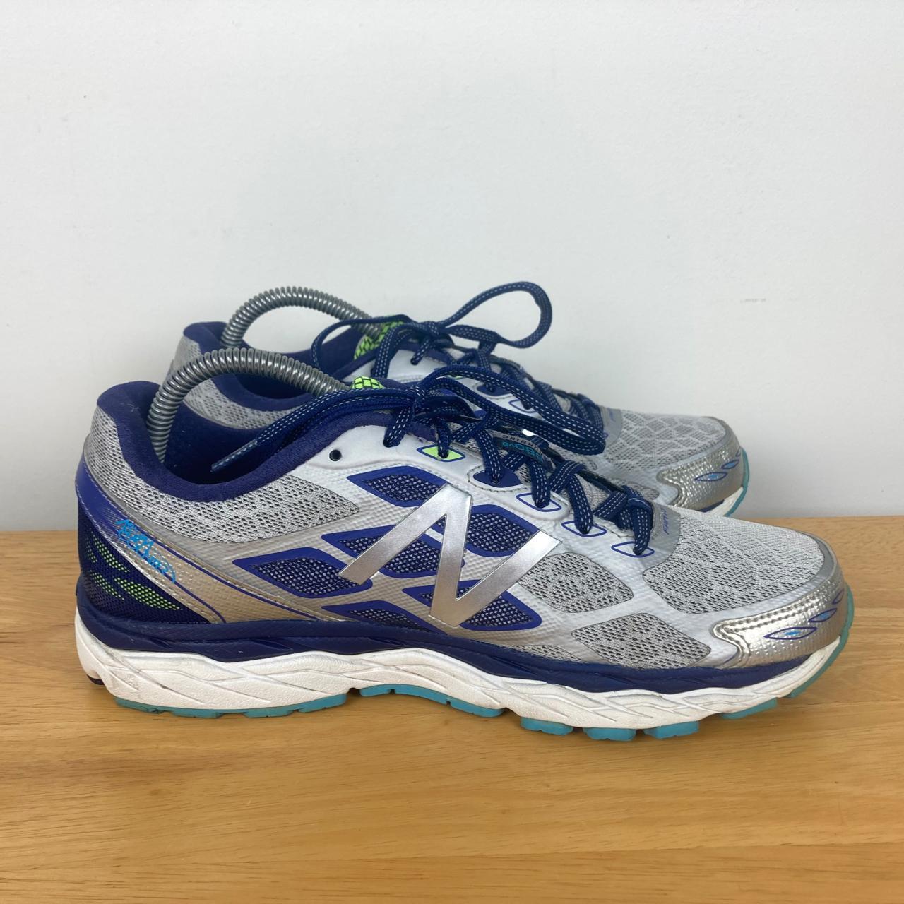 New Balance Womens 880 V5 Gray Blue Running Sneakers... - Depop