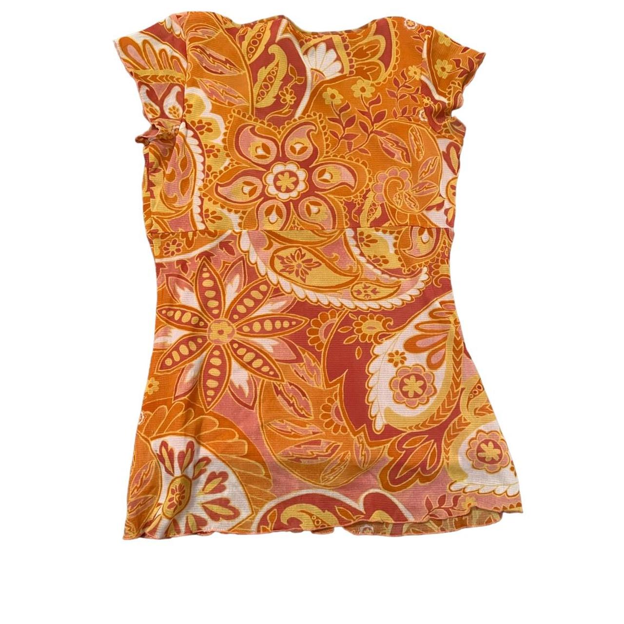 Women's Orange Blouse | Depop