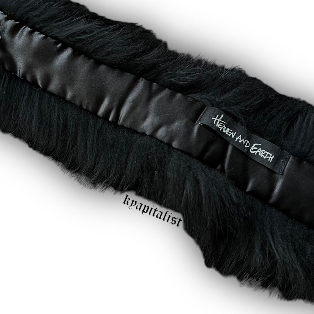 heaven and earth fur shawl real raccoon - Depop