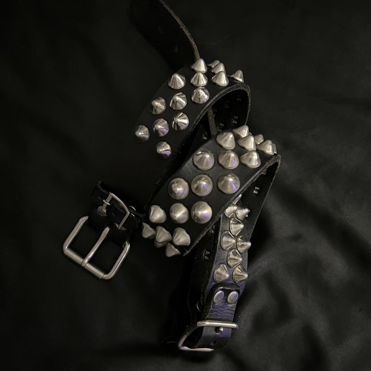 rare japanese brand studded spike belt brand is... - Depop