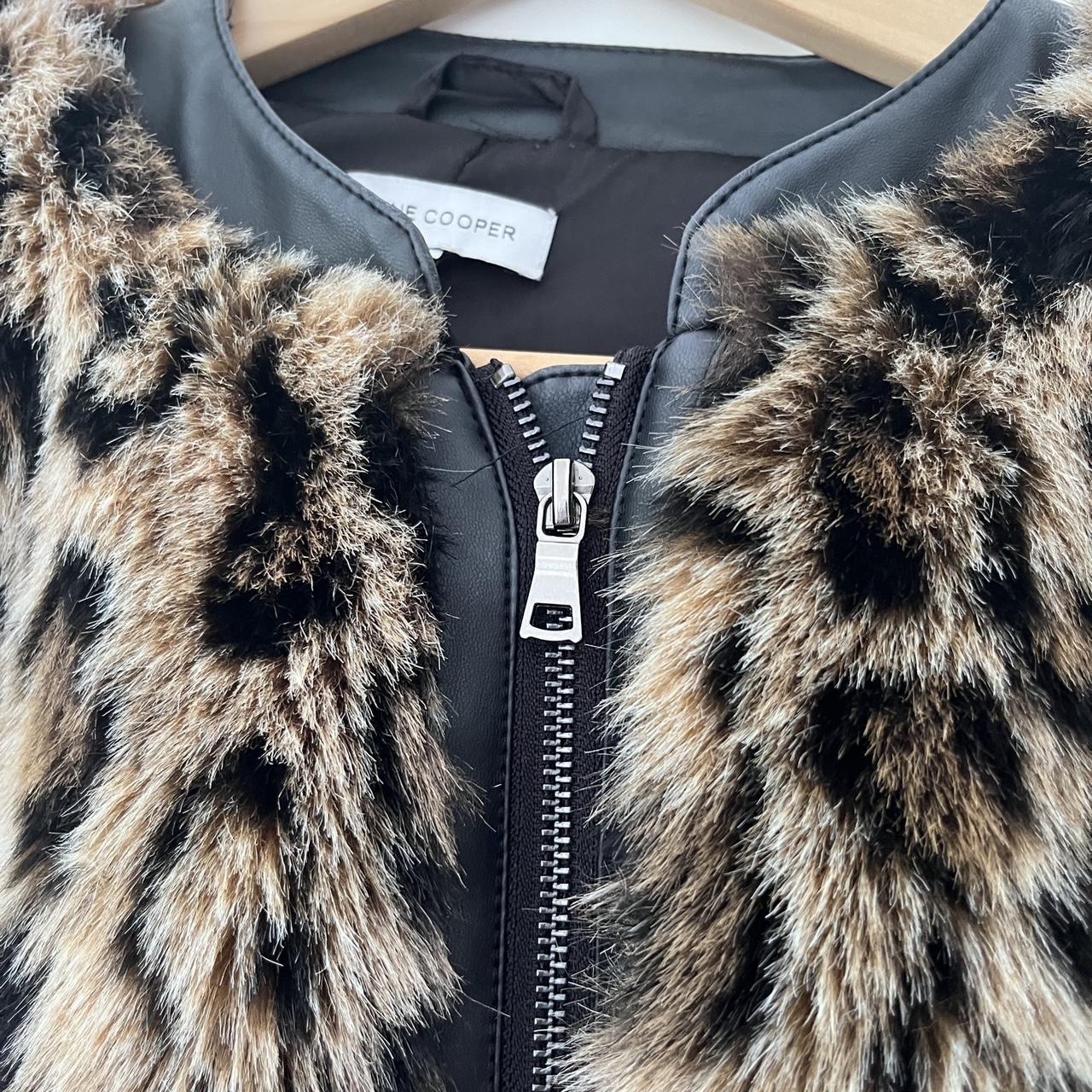 Wayne Cooper faux fur jacket Size M - Depop