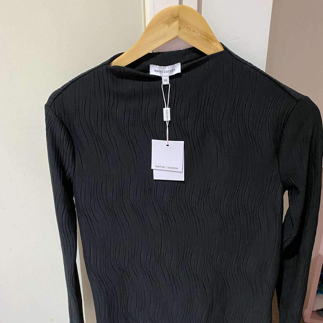 Wayne Cooper Women's Black Blouse | Depop