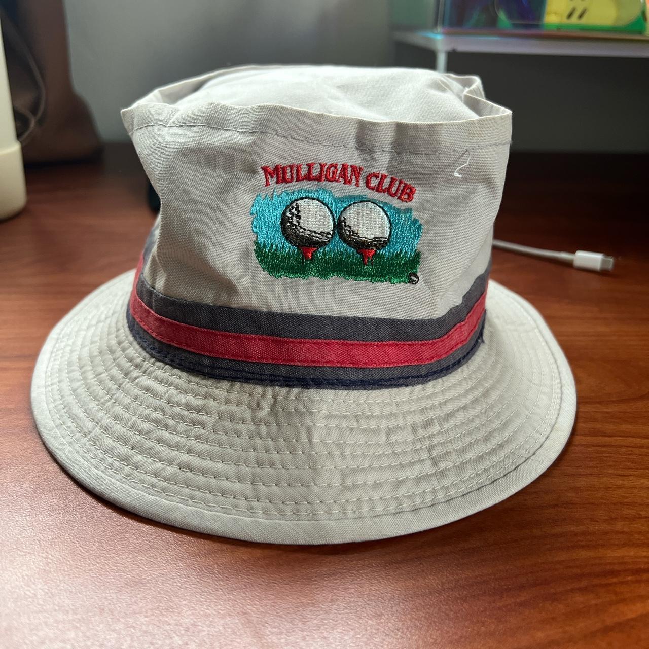 Mulligan club golf vintage bucket hat marked size... - Depop