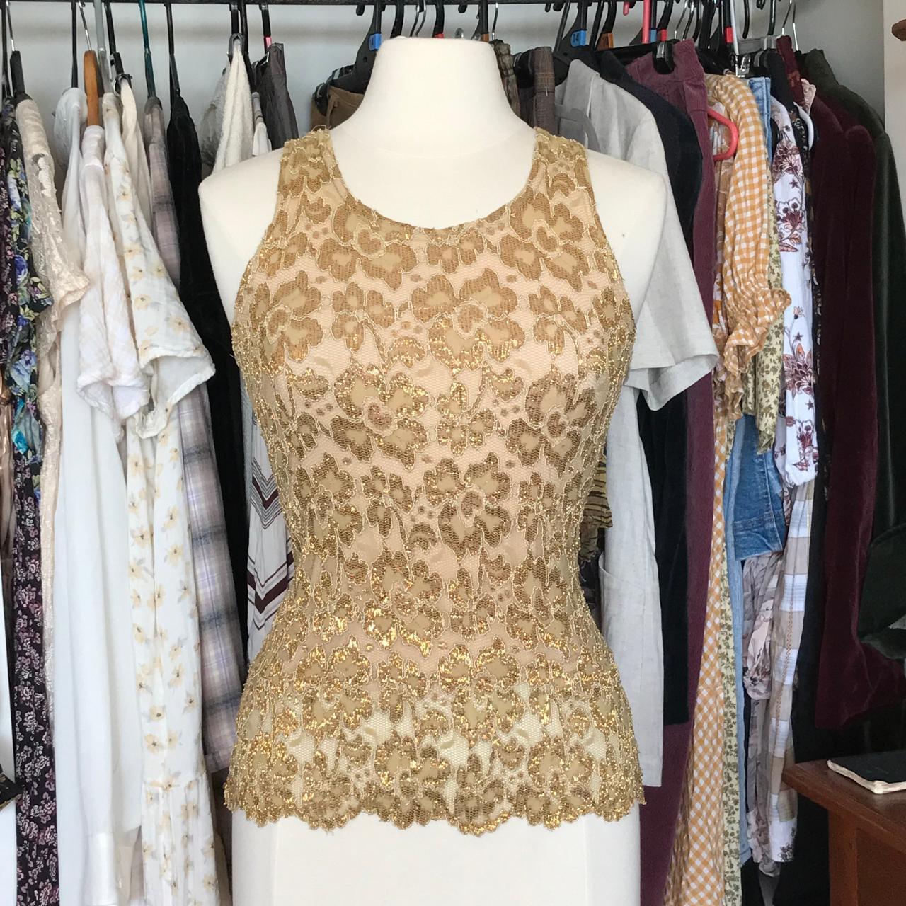 Lovely hand made bright mustard yellow cream gold... - Depop