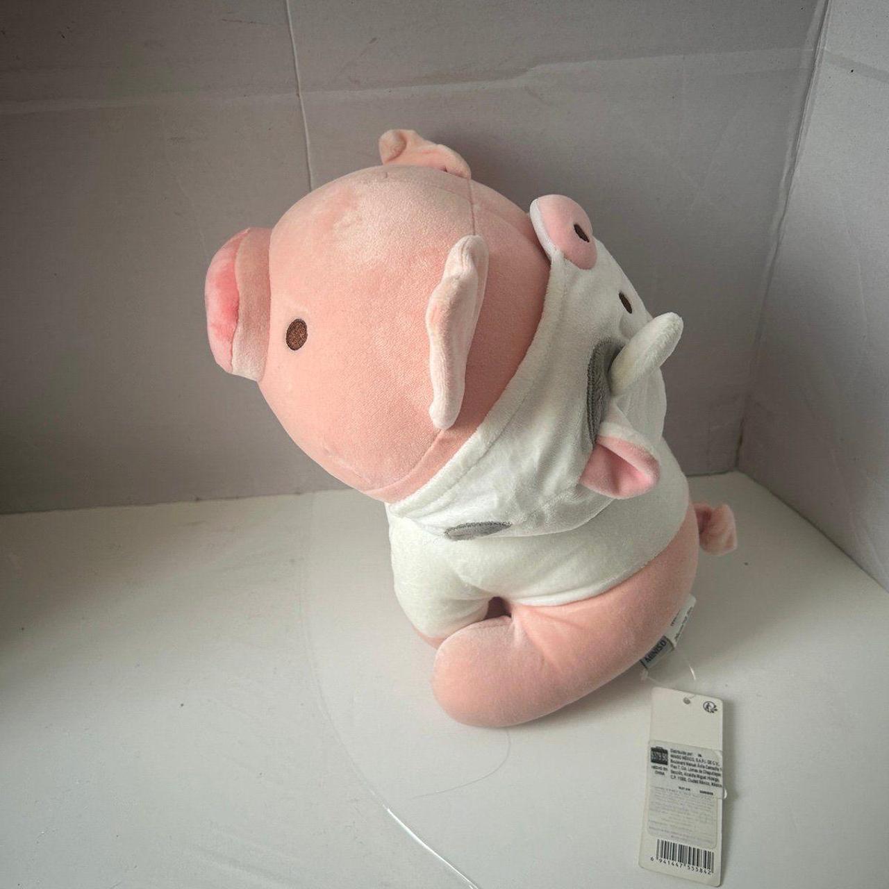 MINISO Plush Pig Cow Hoodie Stuffed Animal Piglet... - Depop