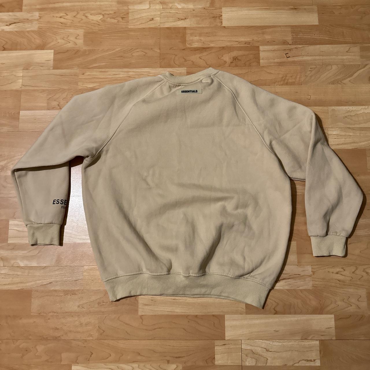 Essentials Men's Cream Sweatshirt | Depop