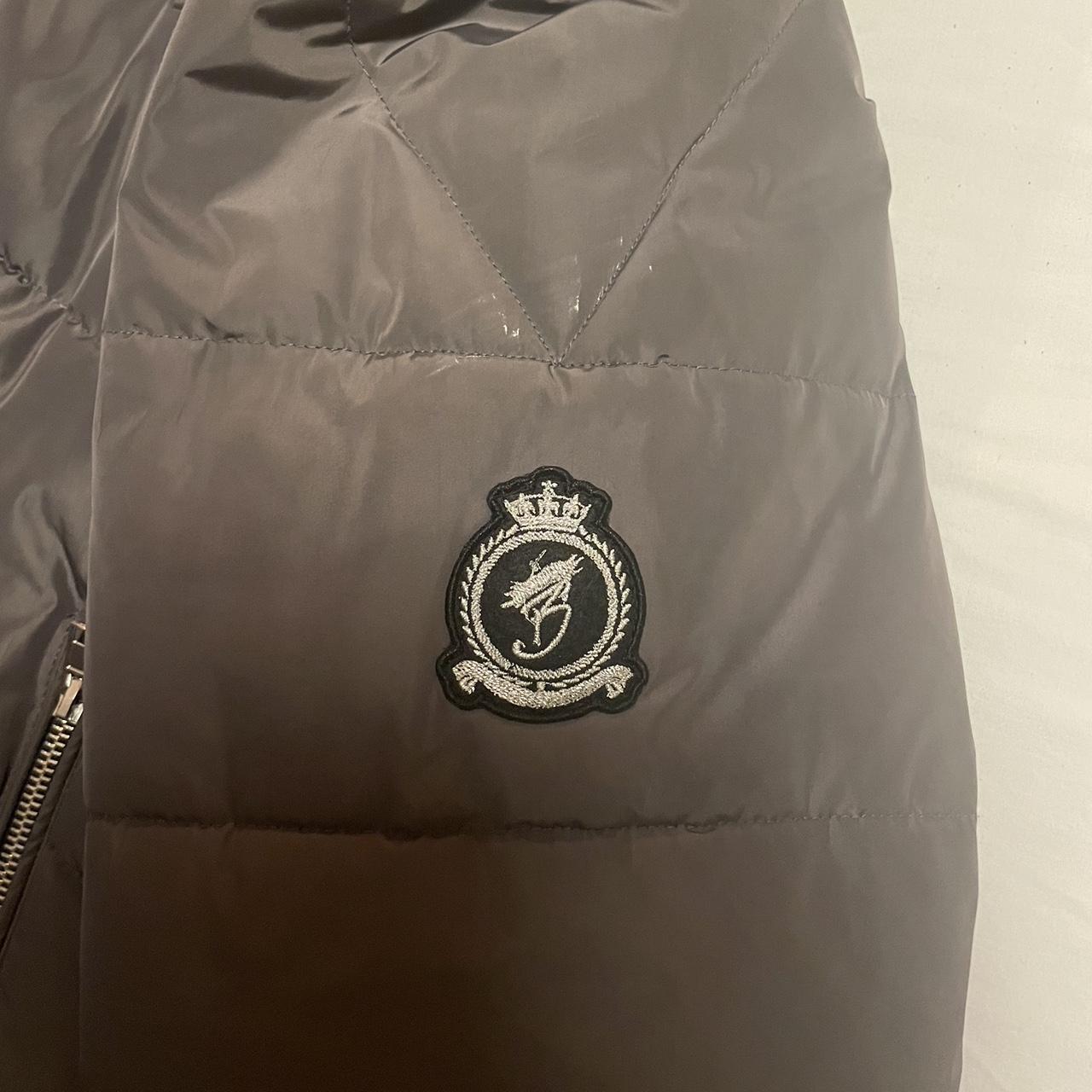 Benjart Grey Puffer jacket Condition 8.5/10 Slight... - Depop