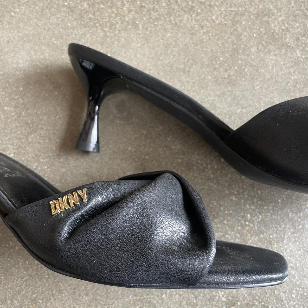 DKNY 90s mules Super soft vegan leather with... - Depop