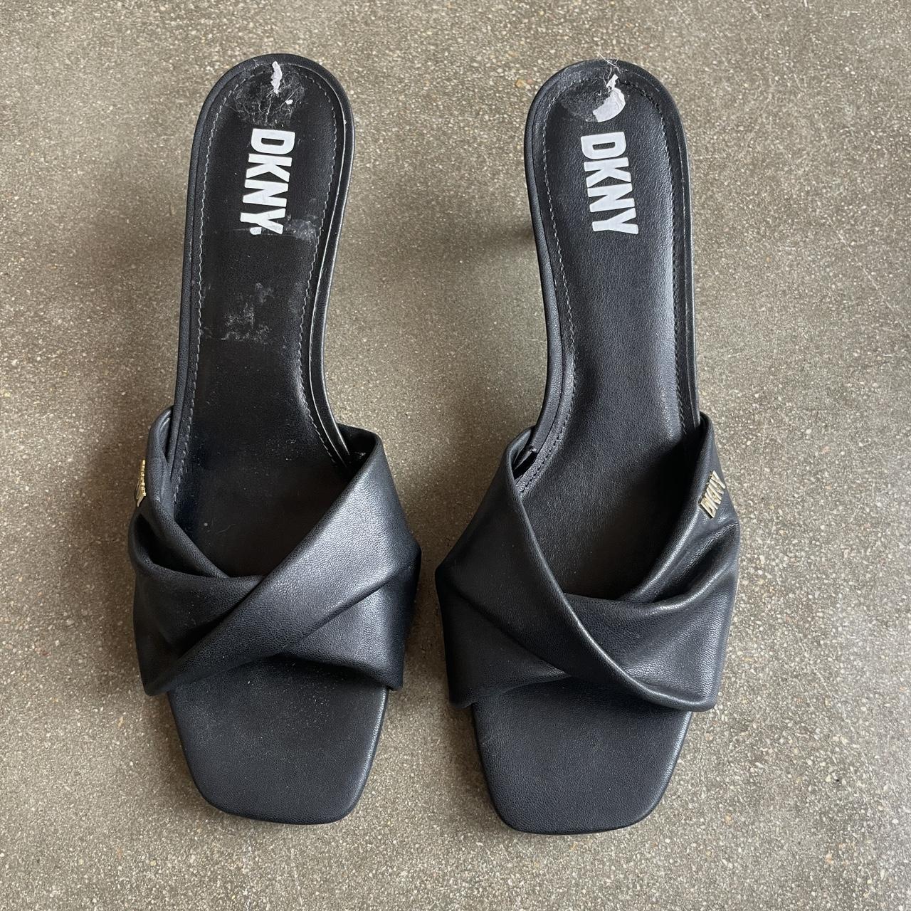 DKNY 90s mules Super soft vegan leather with... - Depop