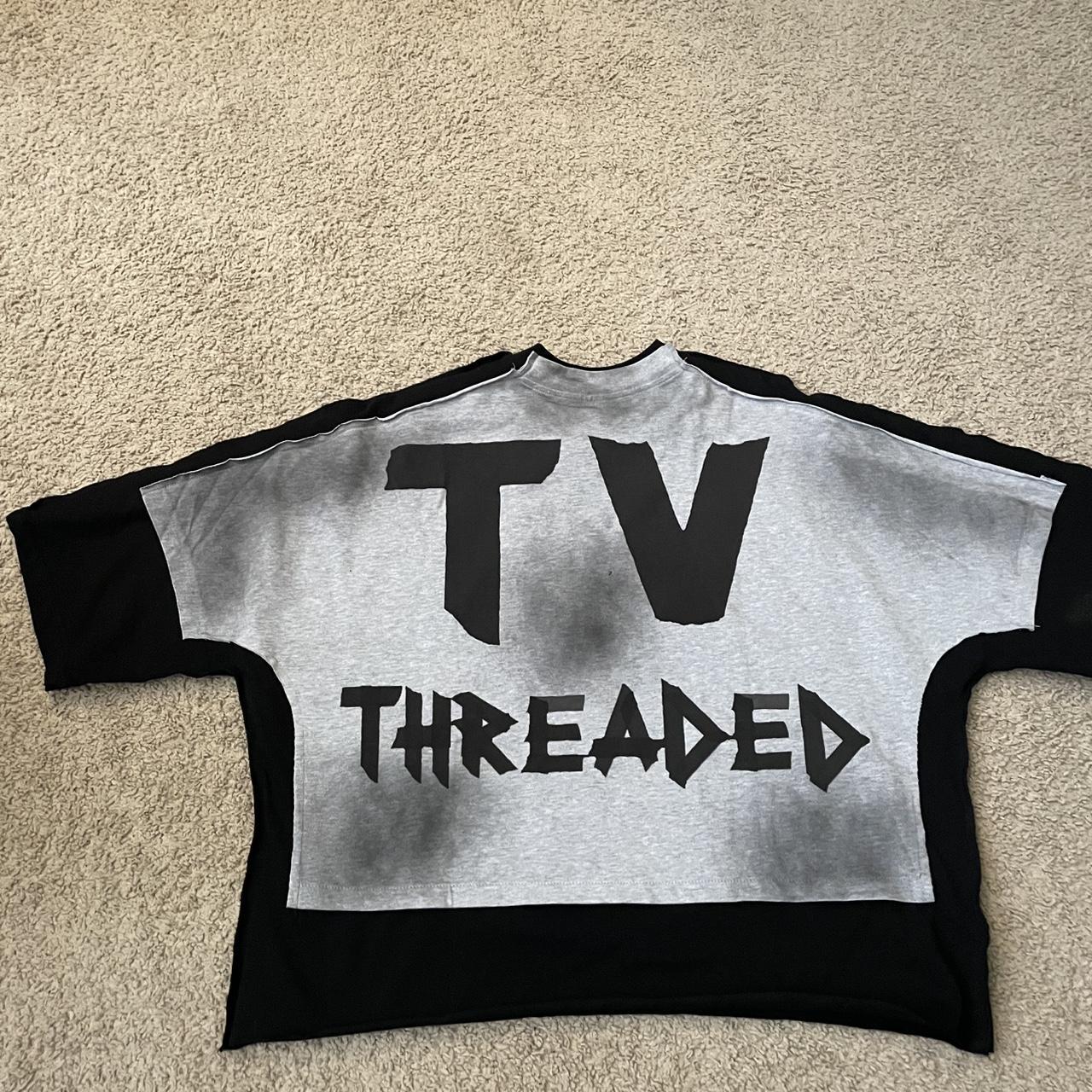 THREADED VISION Crew Neck Oversized Grapic Tee | Depop