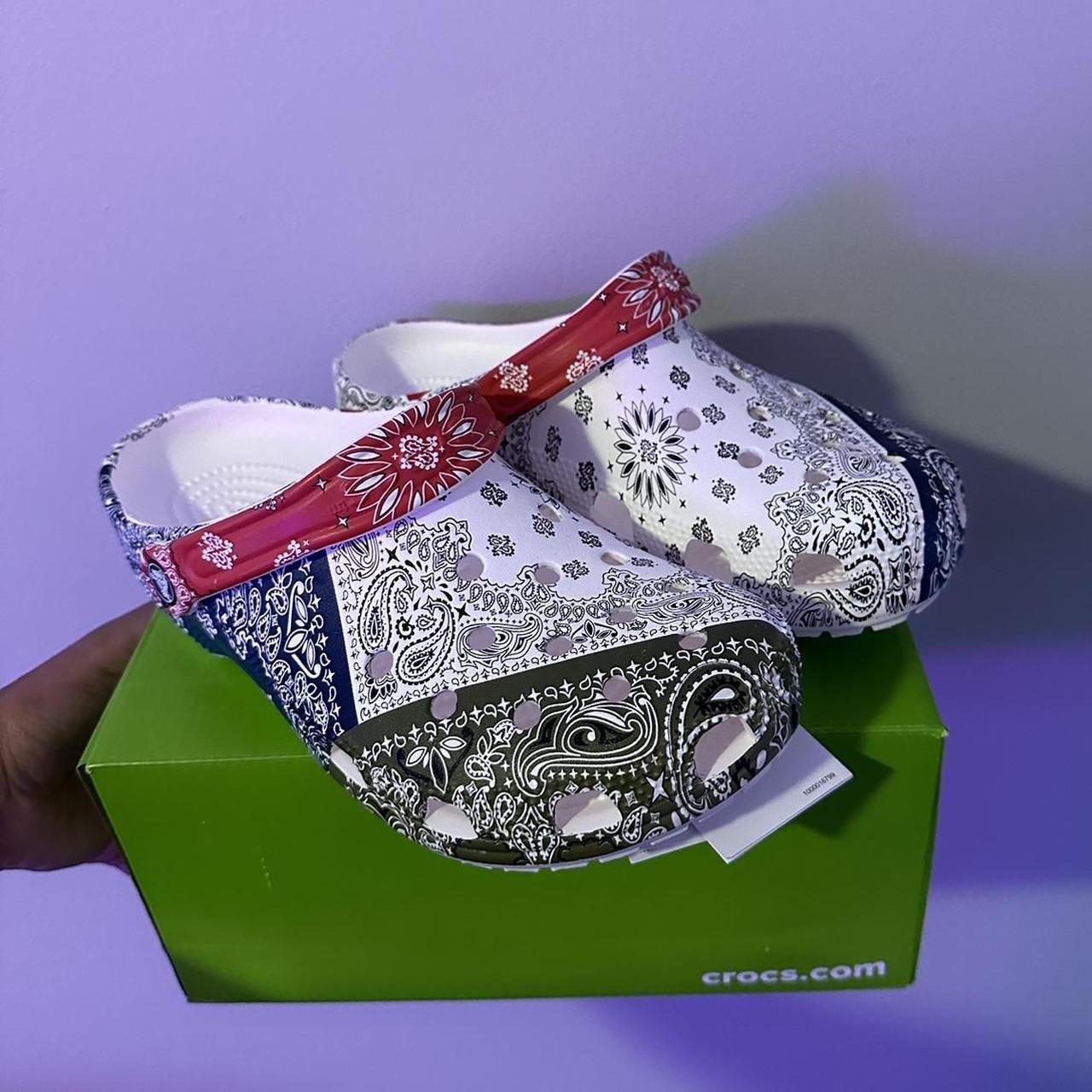 Brand New Classic Bandana Crocs Size... - Depop