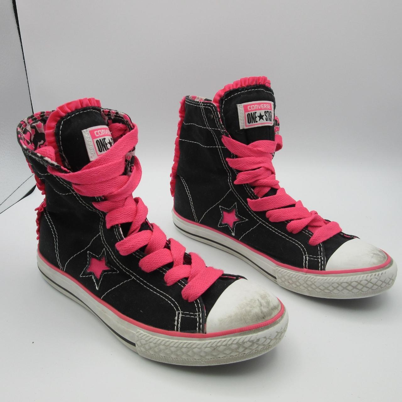 Converse One Star High Tops Girls Junior 3 Black... | Depop