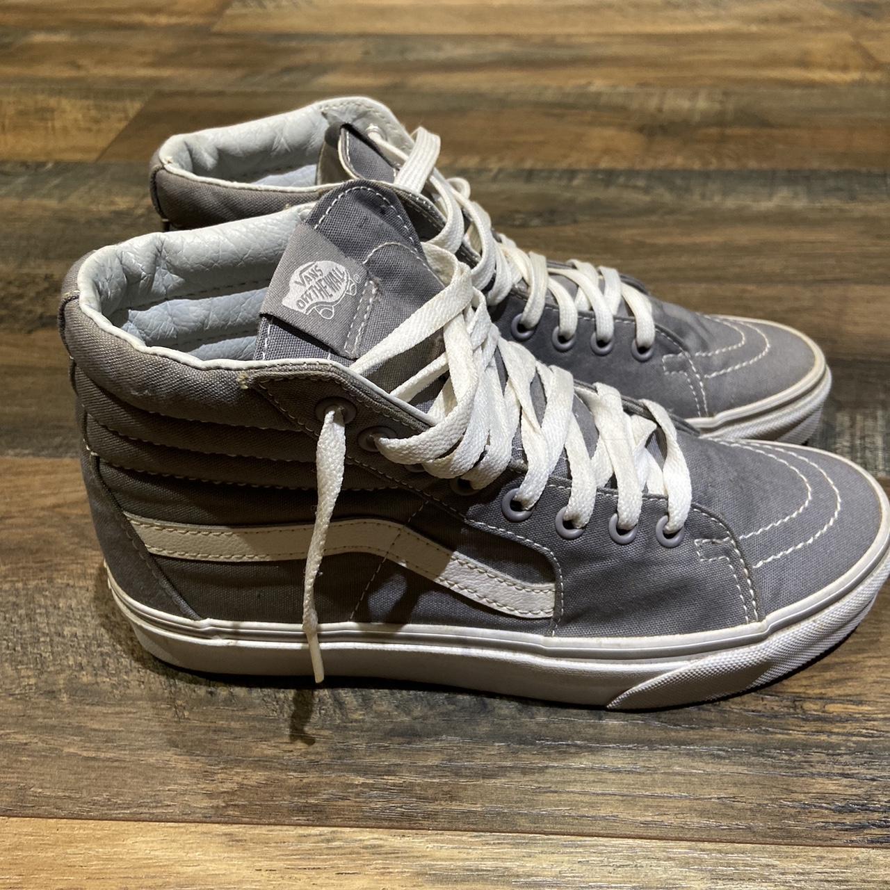 Grey Van’s Hightop Sneakers Size: M 7, W... - Depop