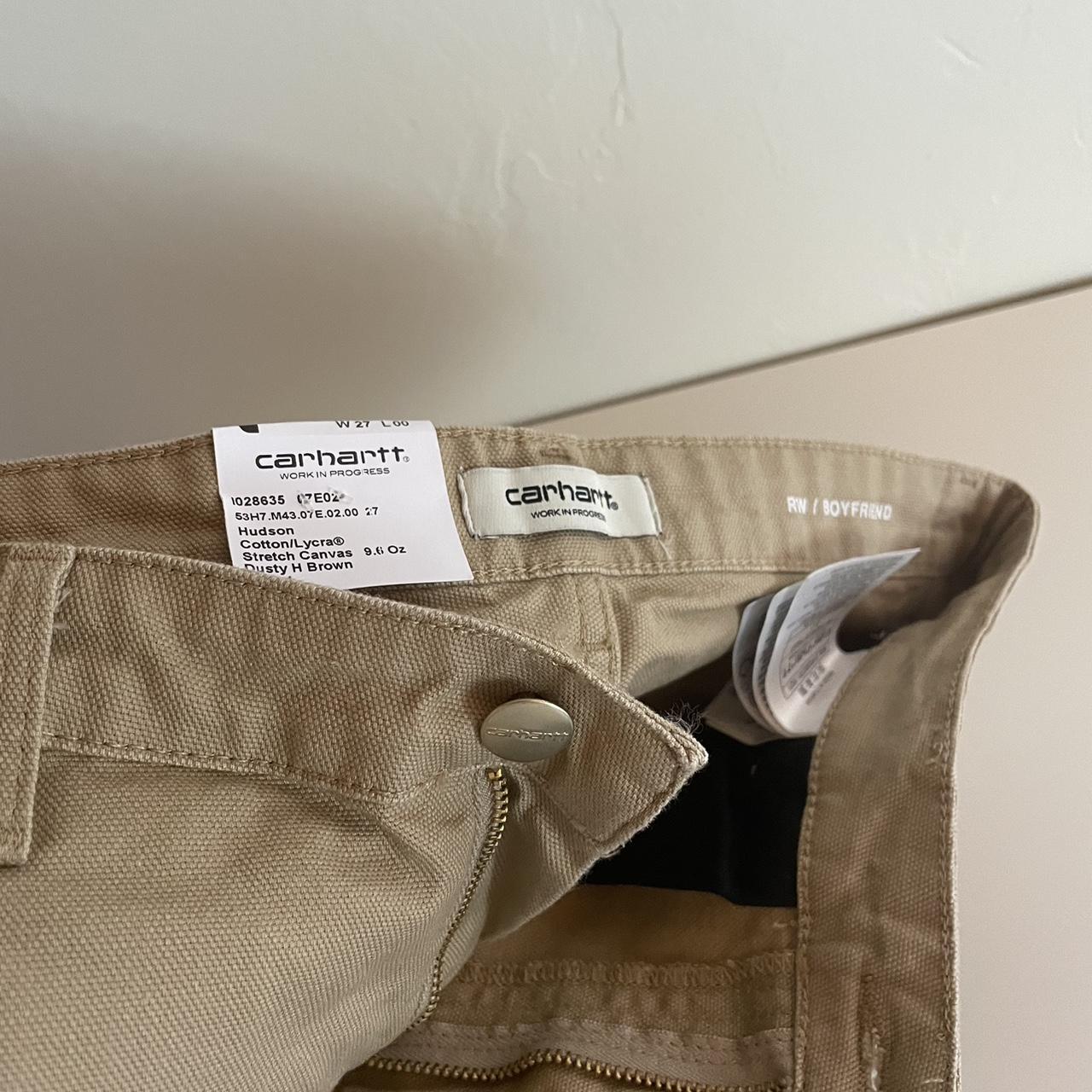 carhatt work in progress wip tan pierce pants women... - Depop