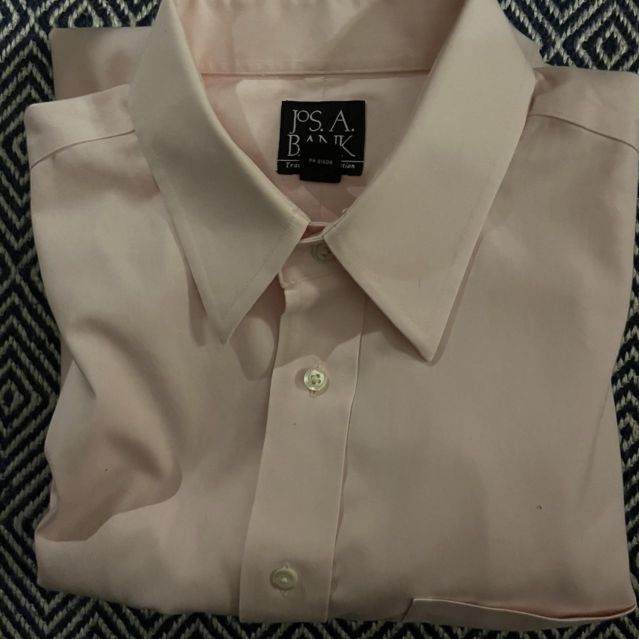 Jos. A. Bank Men's Pink Shirt | Depop