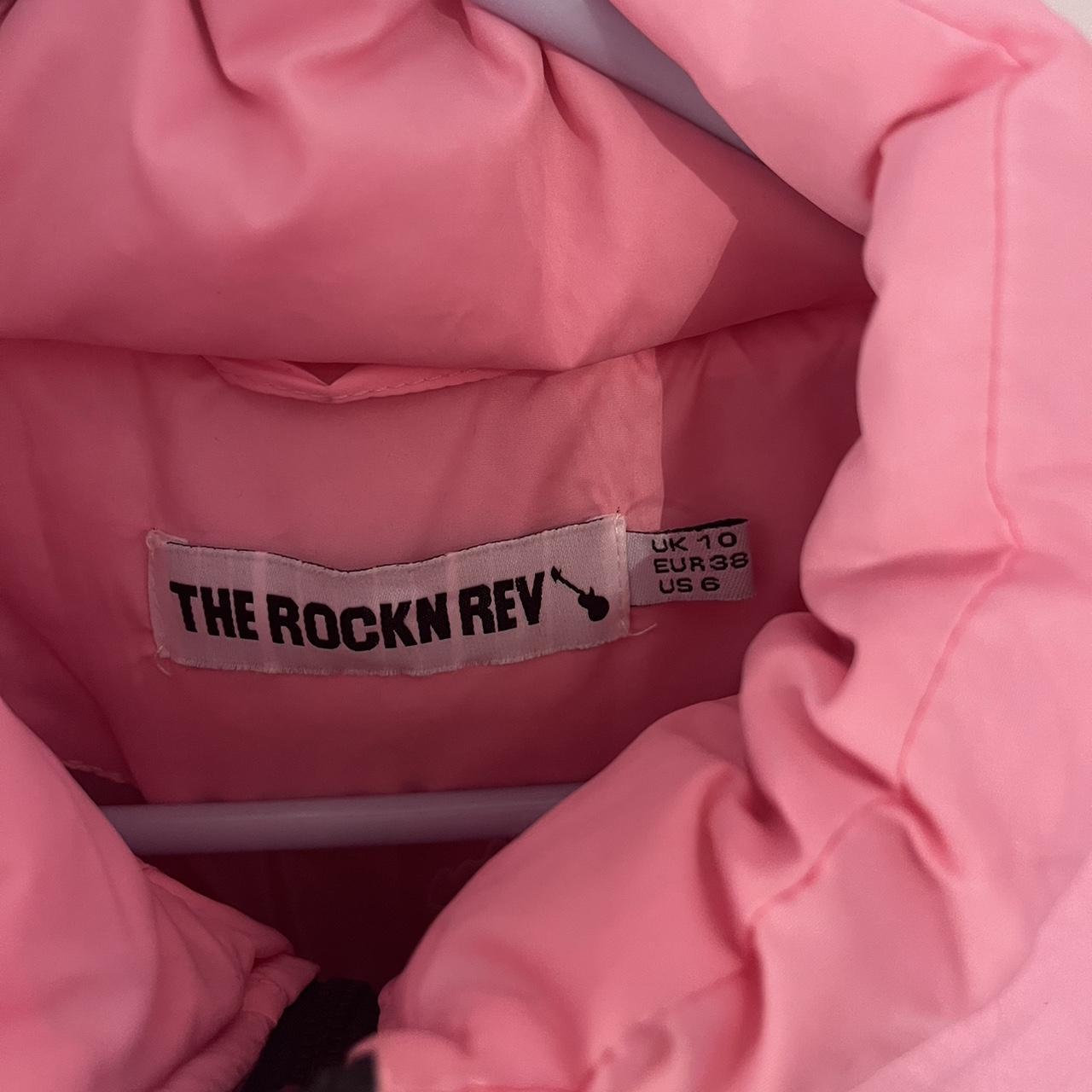 PLT pink cropped puffer size 10 could fit 8... - Depop