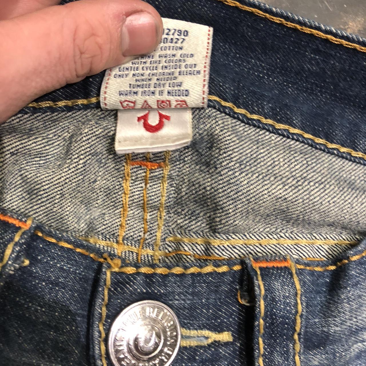 Veryyyy old gold triple stitch trueys 😩super bootcut... - Depop