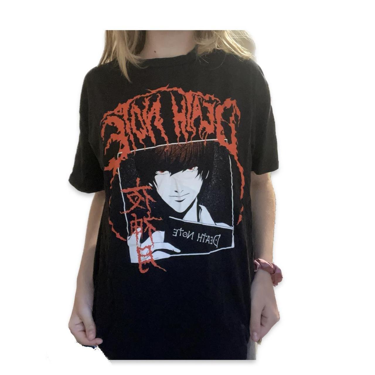 super cool Death Note anime tee in great... - Depop