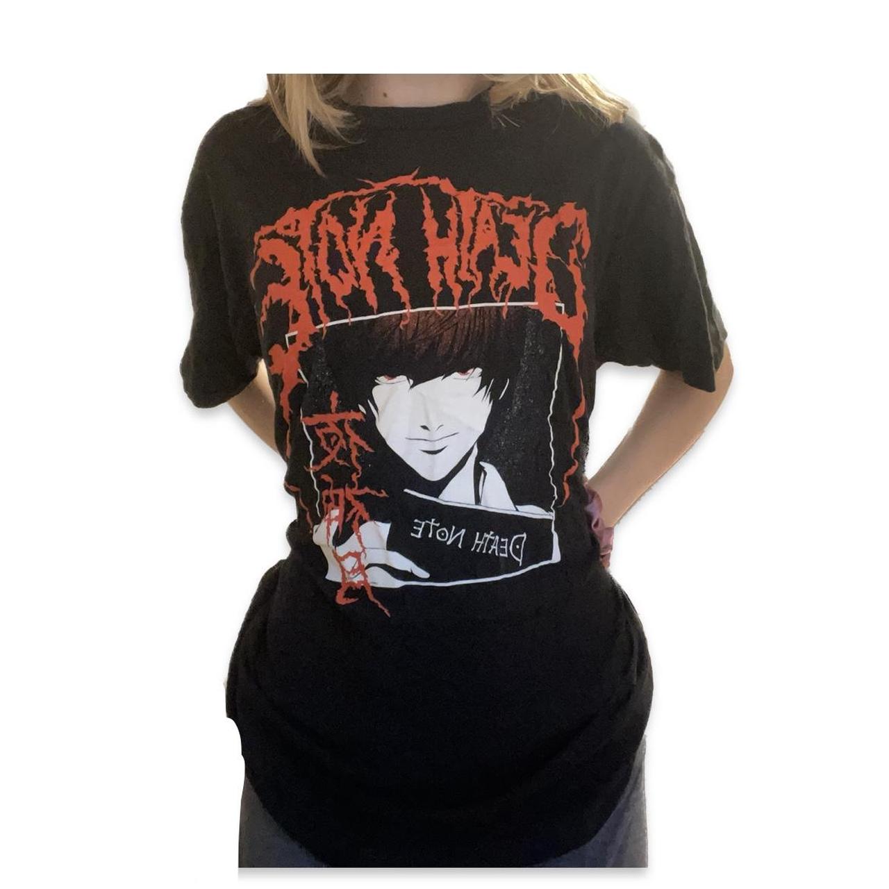 super cool Death Note anime tee in great... - Depop