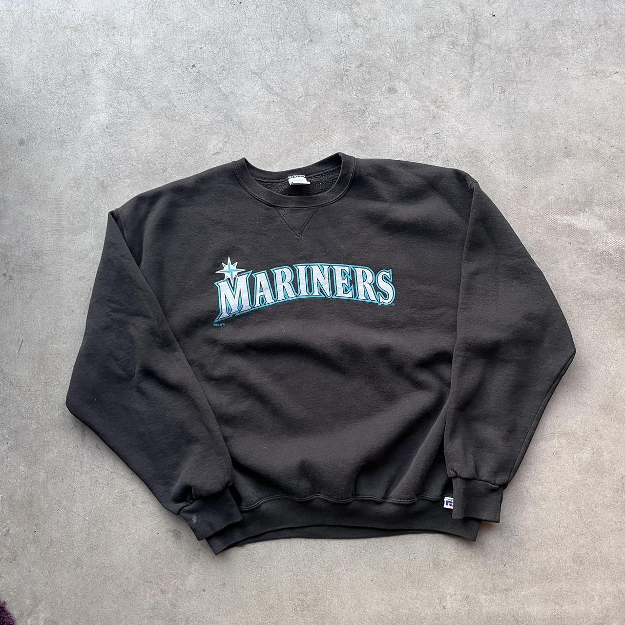 Vintage Mariners Russell Crewneck tagged size... - Depop