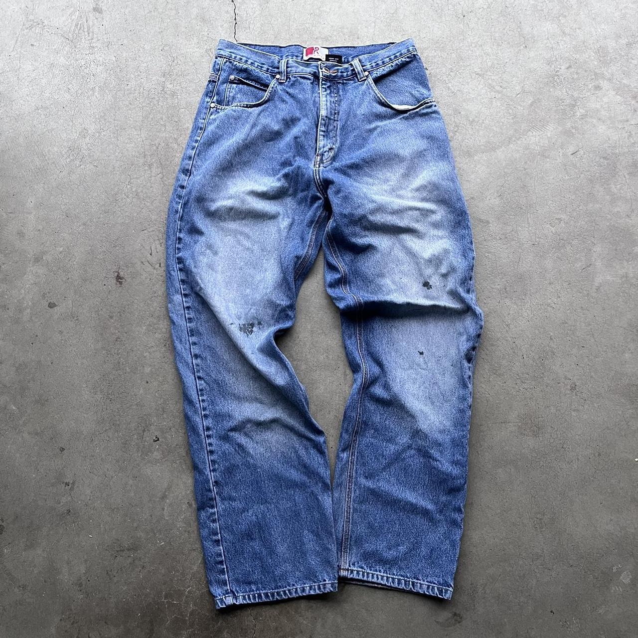 Baggy Jnco Style Jeans tagged 36x34 super baggy... - Depop