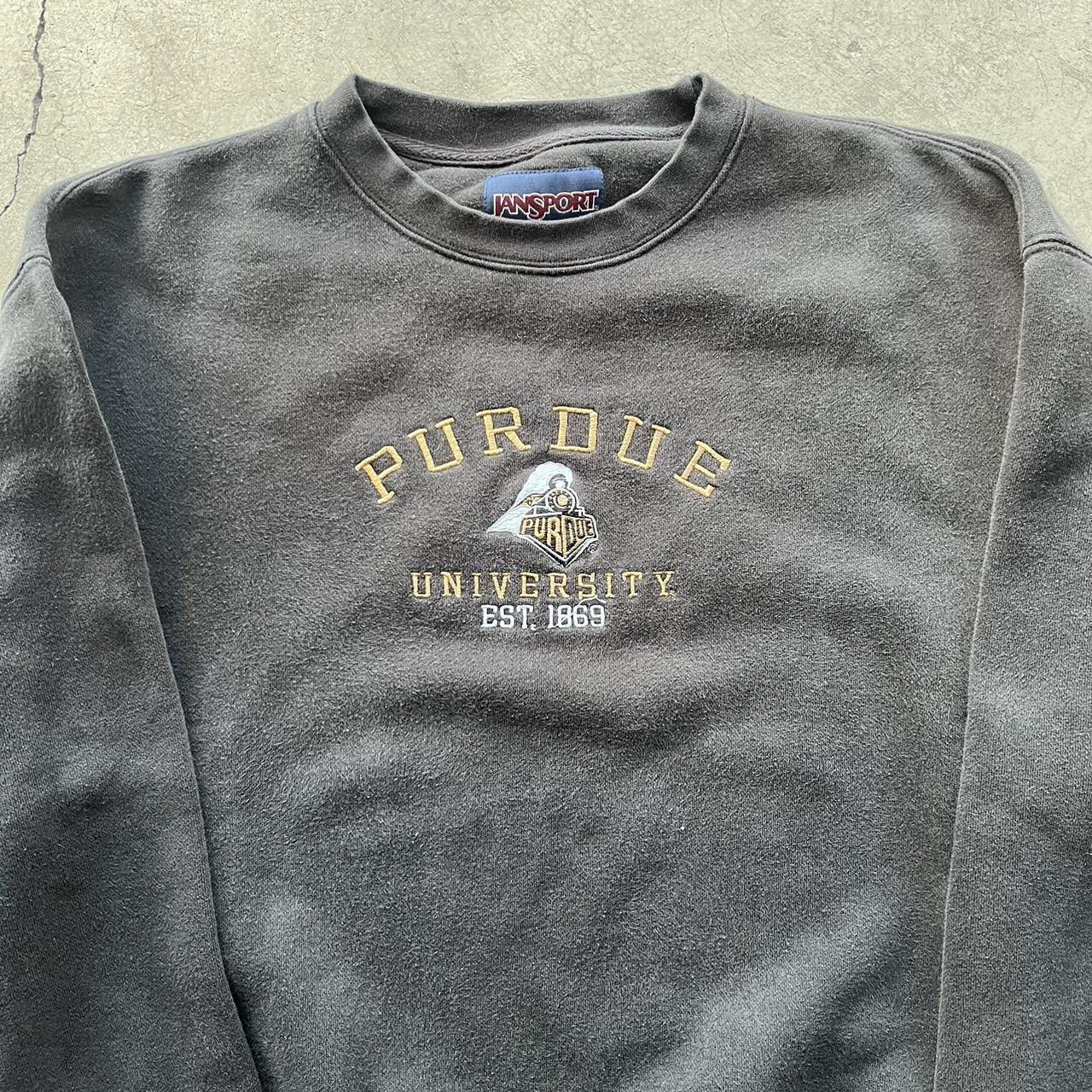 vintage purdue crewneck tagged size large 22x25 - Depop