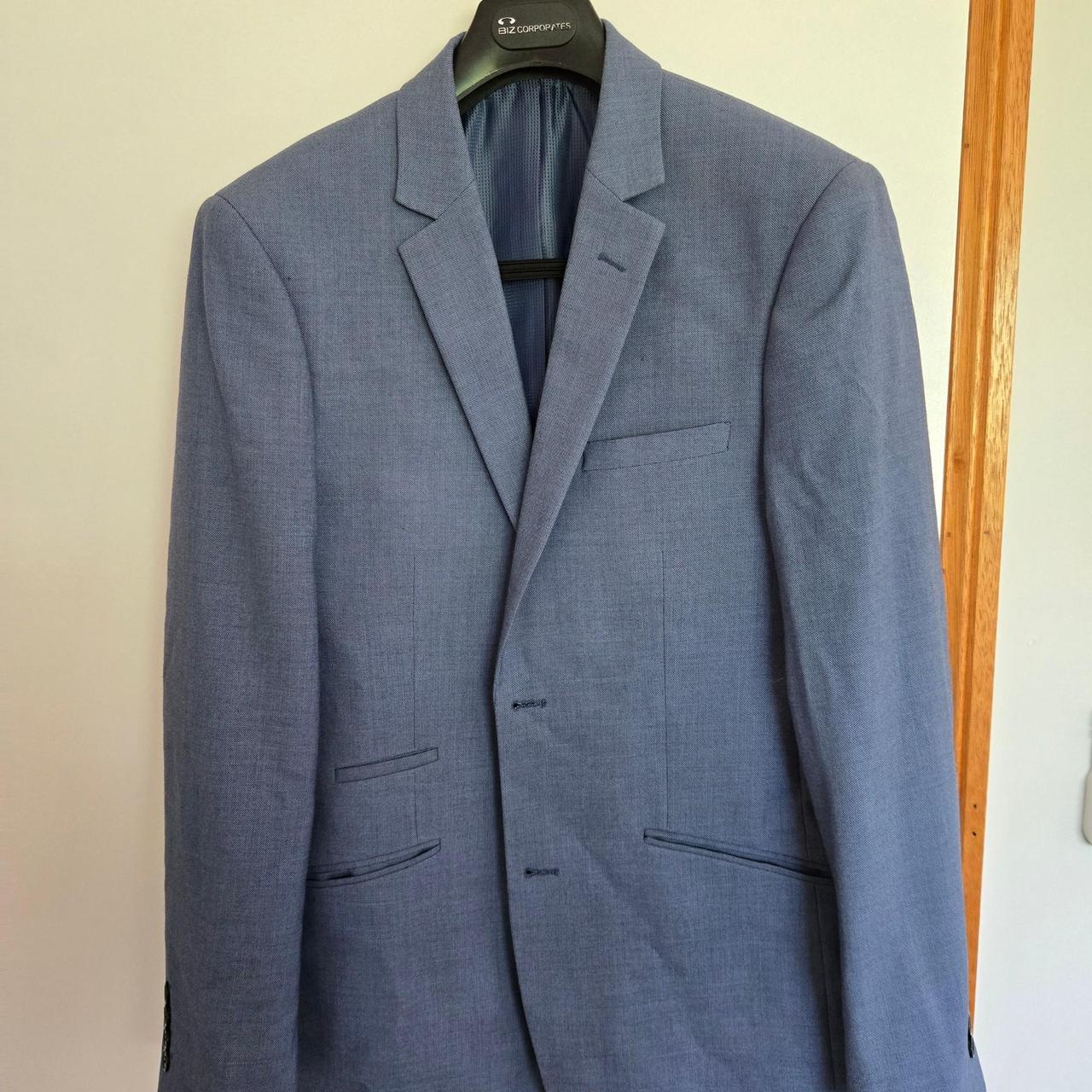 Dark blue Tarocash suit jacket. Size 36, so large... | Depop