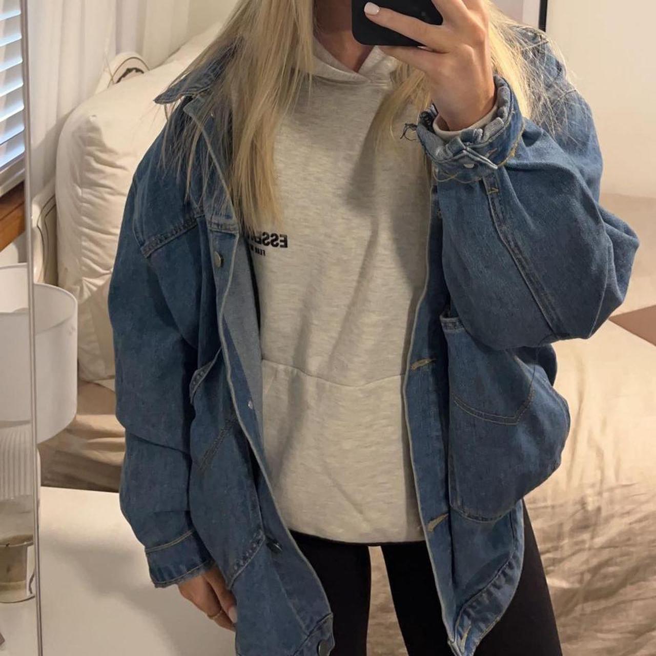 Boohoo oversized denim jacket 🤍 So cute for layering... - Depop