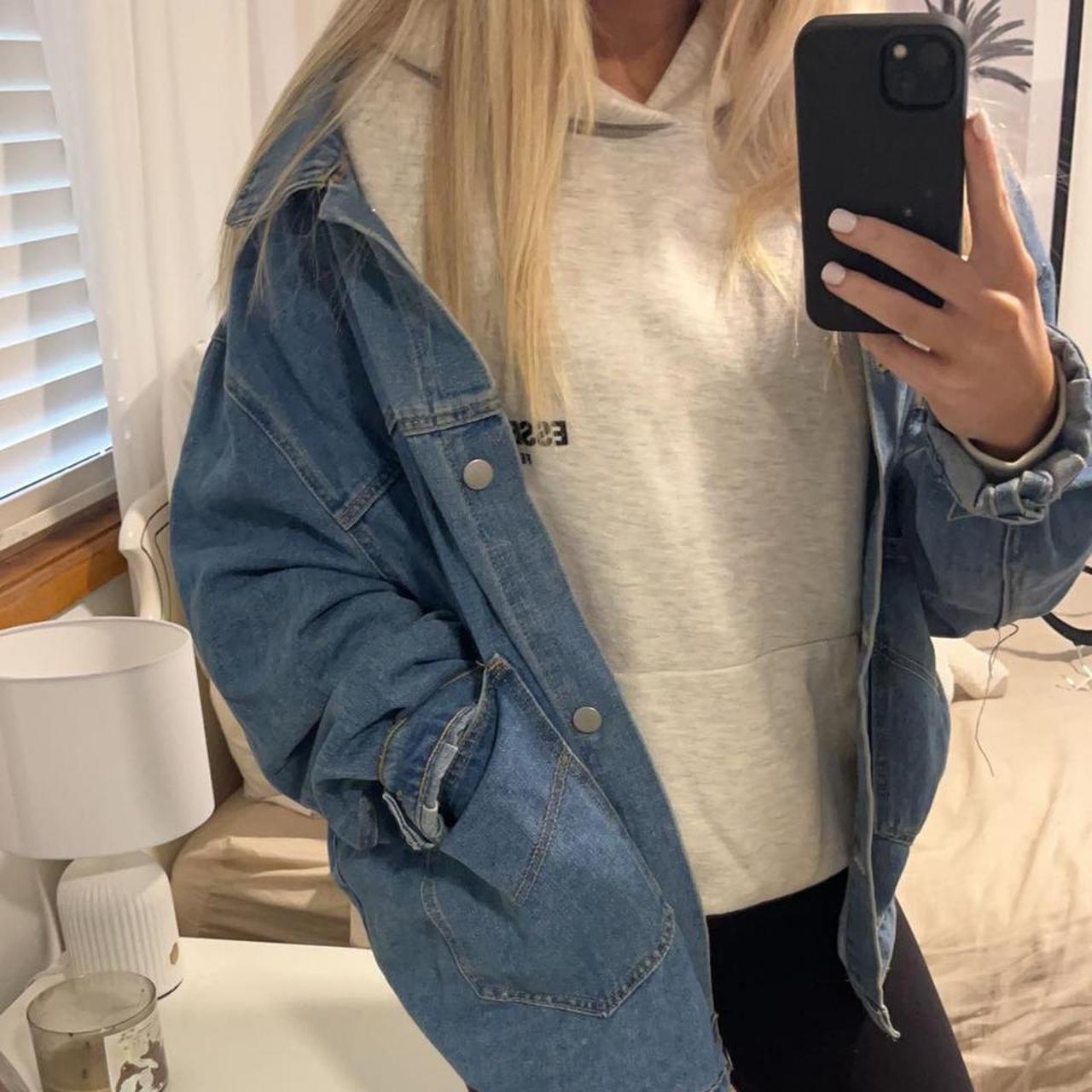 Boohoo oversized denim jacket 🤍 So cute for layering... - Depop