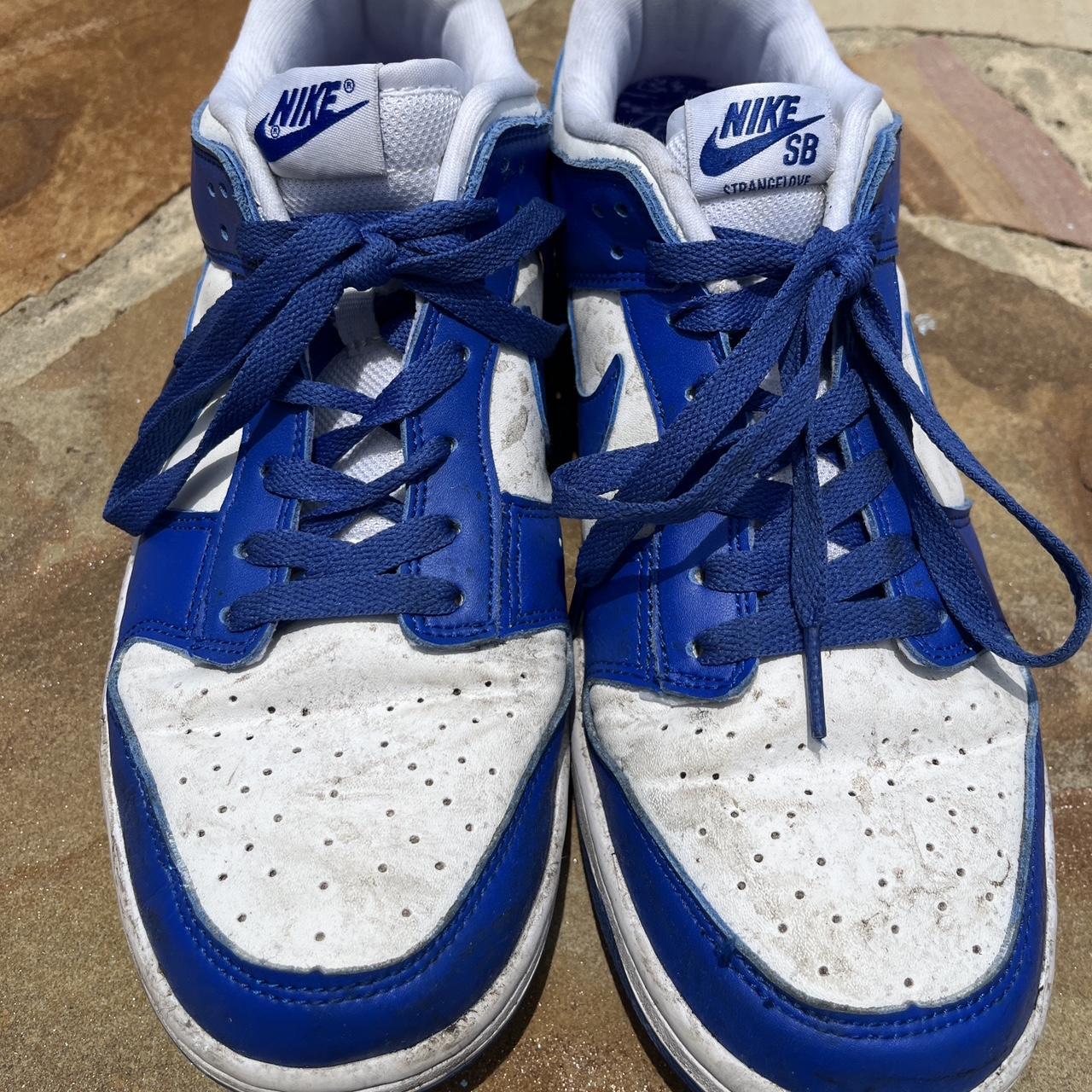 Nike SB dunks Blue color Size 10 men Used... - Depop