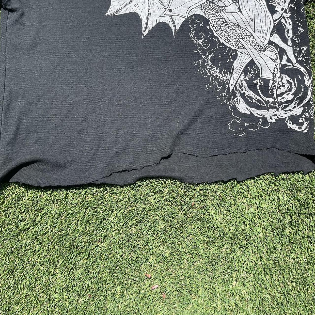 Kani Gold y2k Affliction style polo shirt Chopped at... - Depop